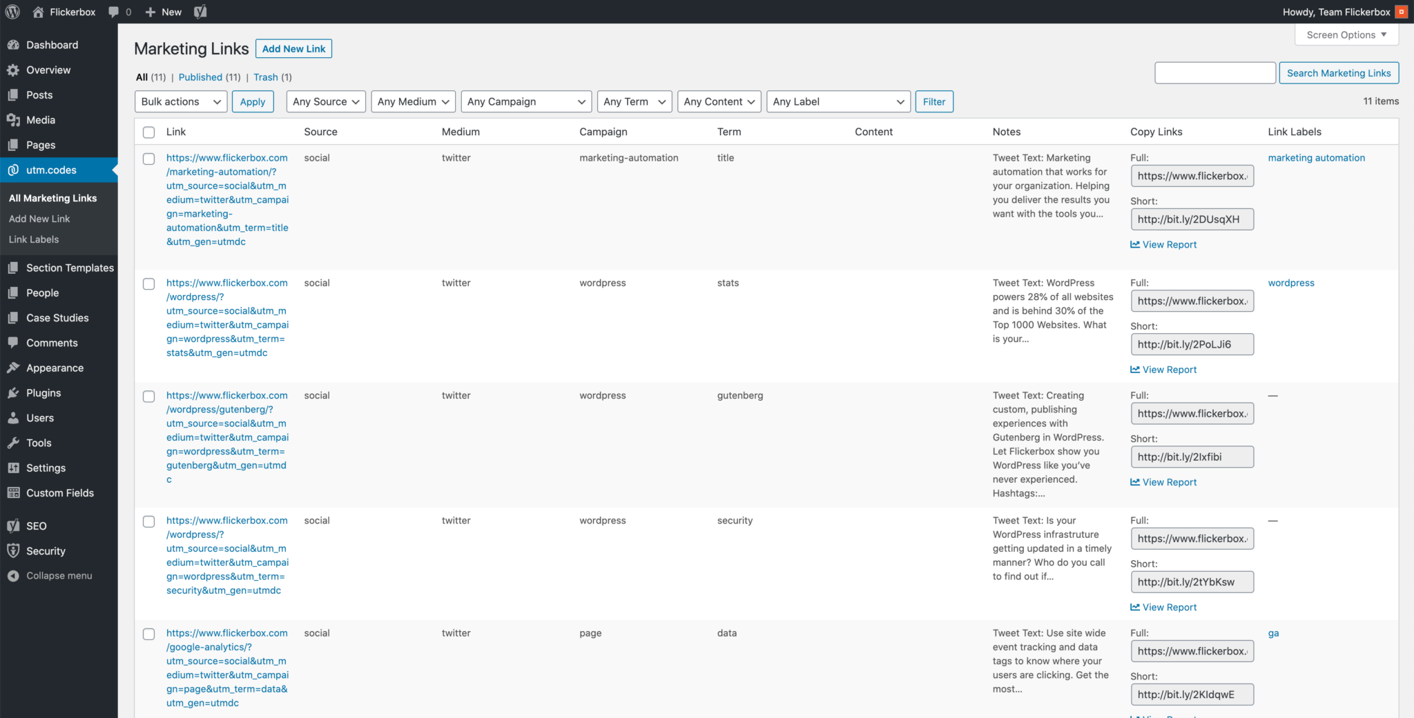 UTM Codes and You, or, The Art of Link Tracking - Flickerbox